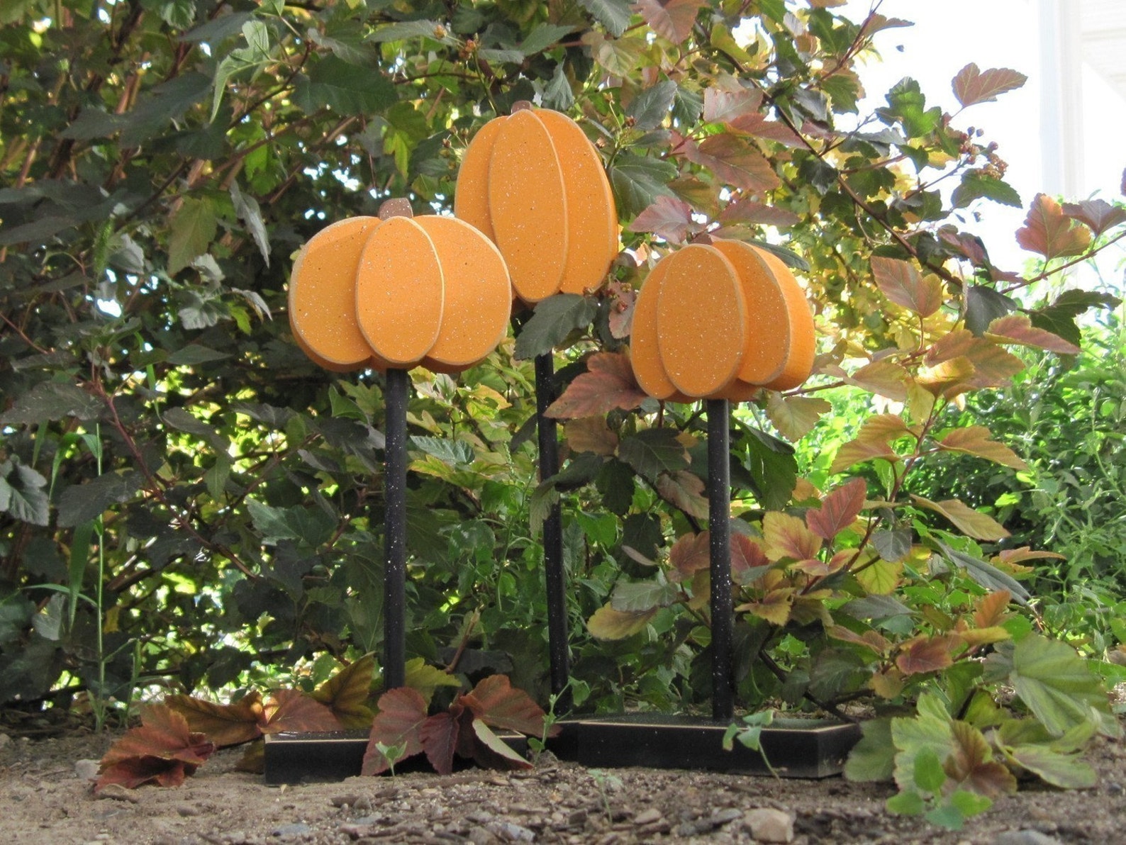 3 Tall Standing PUMPKIN BLOCK SET for Halloween, October, Fall, Autumn ...