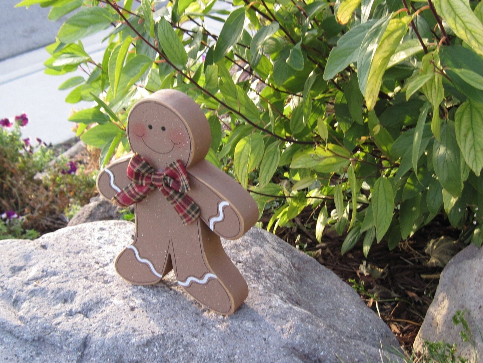 GINGERBREAD MAN BLOCK for Desk Shelf Mantle Holiday - Etsy