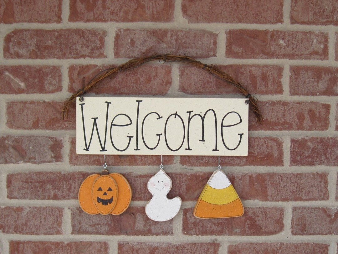 Monthly WELCOME SIGN (OCTOBER) for Wall and Home Decor - Etsy