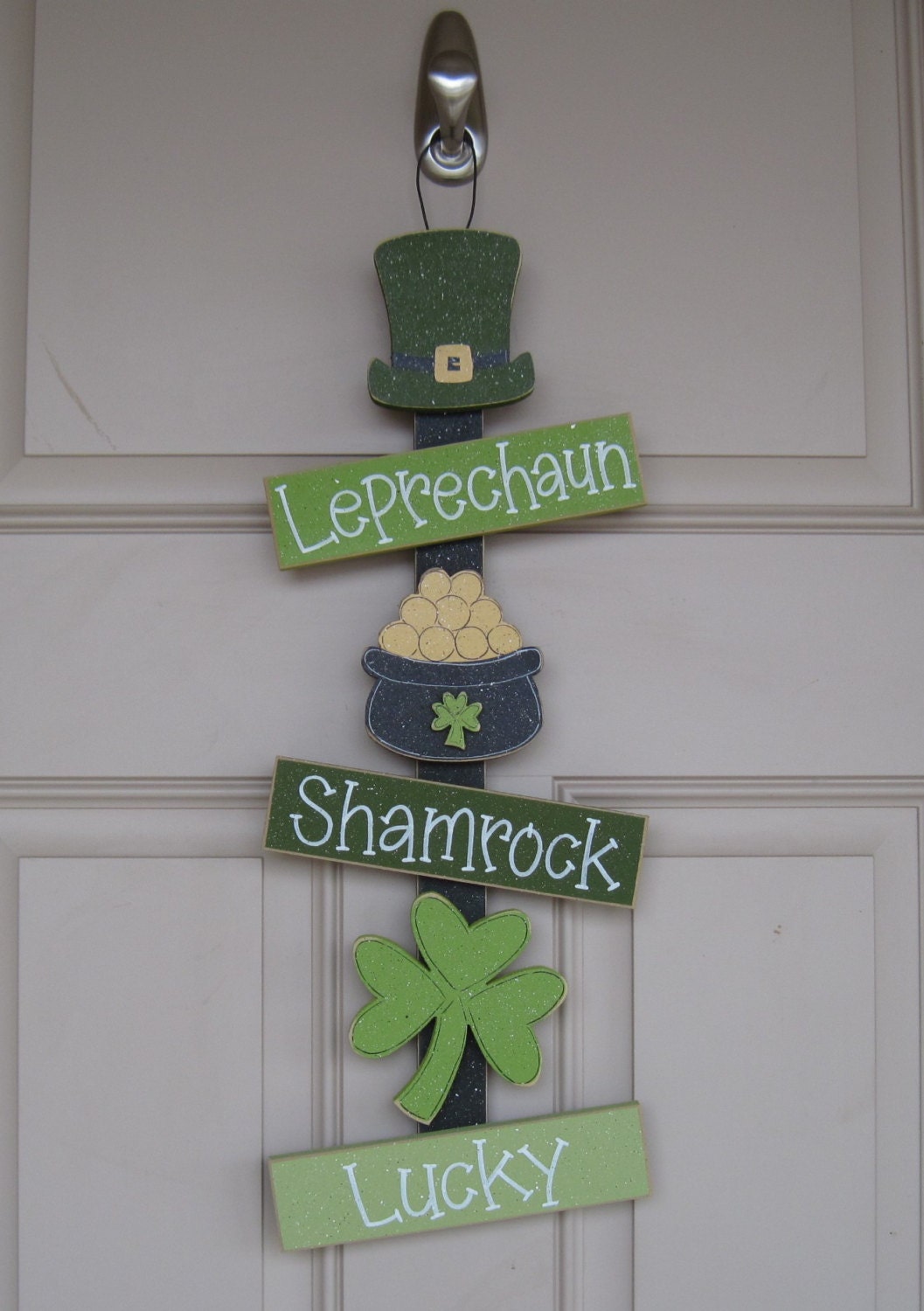 ST. PATRICKS DAY Thoughts, Leprechaun, Shamrock, Lucky, Wall, Door ...