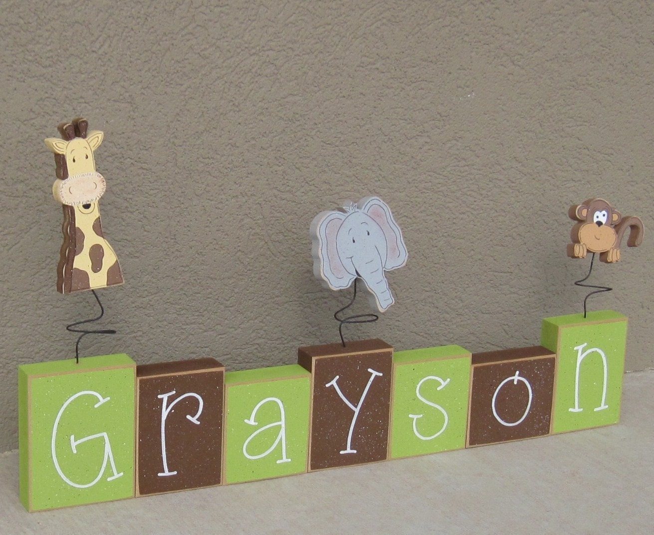 CUSTOM PERSONALIZED NAME or Word Blocks for Children Home | Etsy