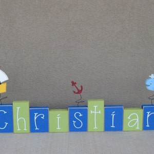 CUSTOM Name or Word BLOCKS for Children, Home, Desk, Shelf, Decor - Etsy