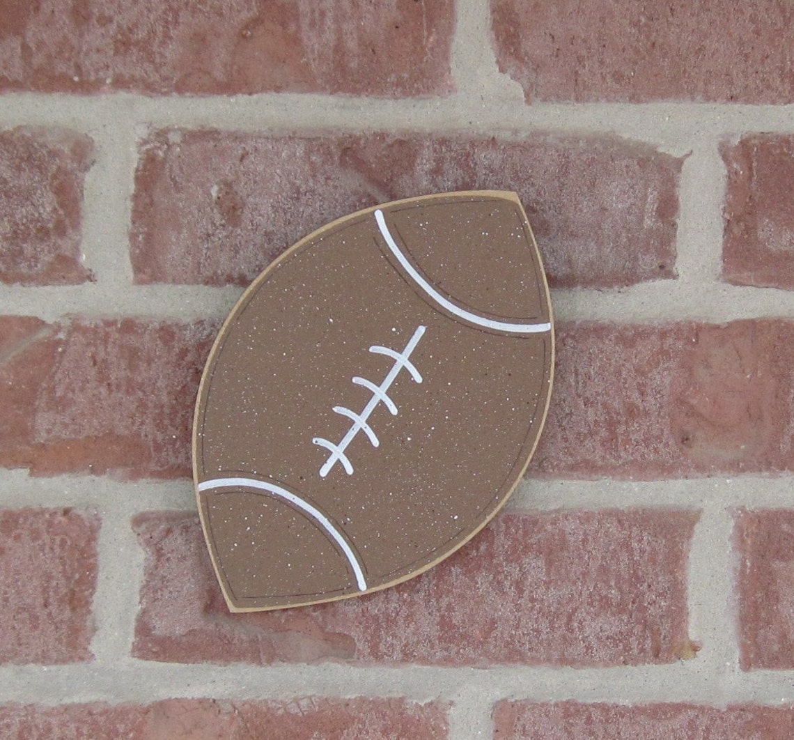 HANGING FOOTBALL for Boy, Wall, Sports Theme Room, Man Cave, and ...