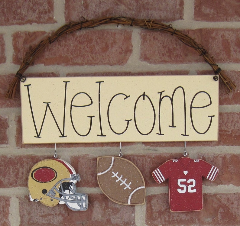 MONTHLY WELCOME Football Decorations (no Sign Included) for Wall and ...