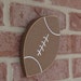 HANGING FOOTBALL for Boy, Wall, Sports Theme Room, Man Cave, and ...