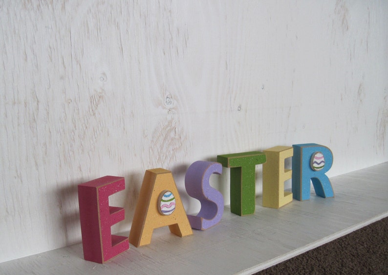EASTER BLOCKS for Easter Word and Home Decor - Etsy