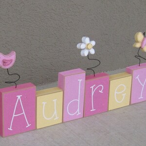 Custom Personalized NAME or WORD BLOCKS for Children, Home, Desk, Shelf ...