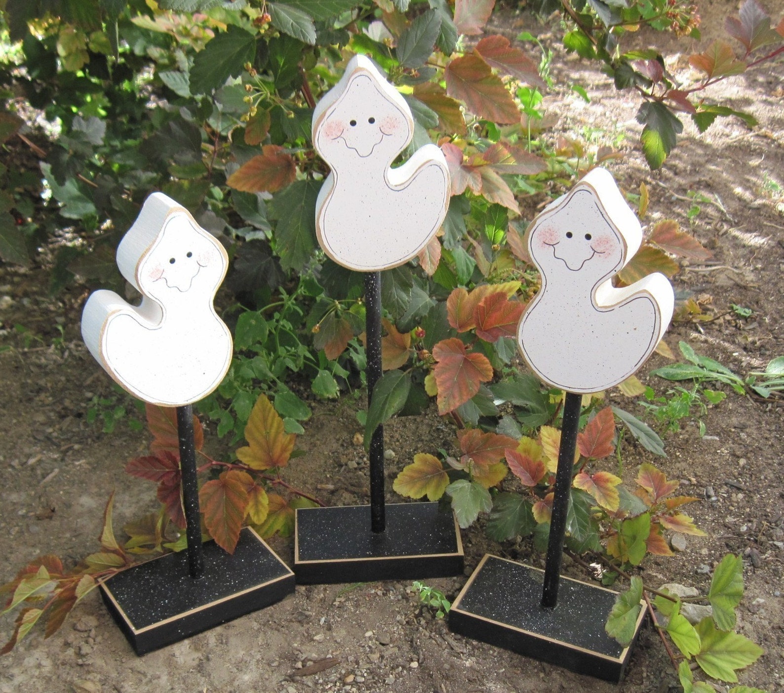 HALLOWEEN GHOST BLOCK Set 3 Tall Standing for Halloween - Etsy