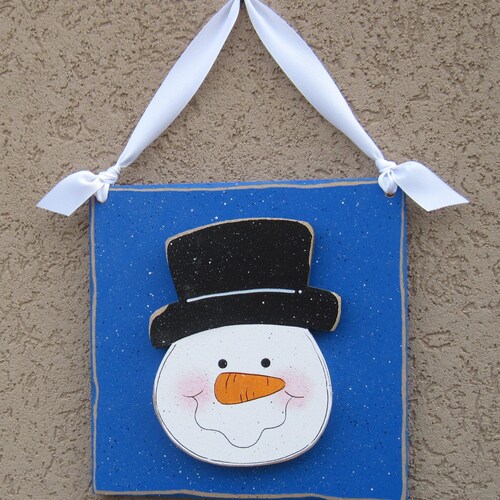 LONG HANGING SNOWMAN for Winter Christmas Noel January - Etsy
