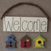Monthly WELCOME SIGN bird Houses for Wall and Home Decor - Etsy