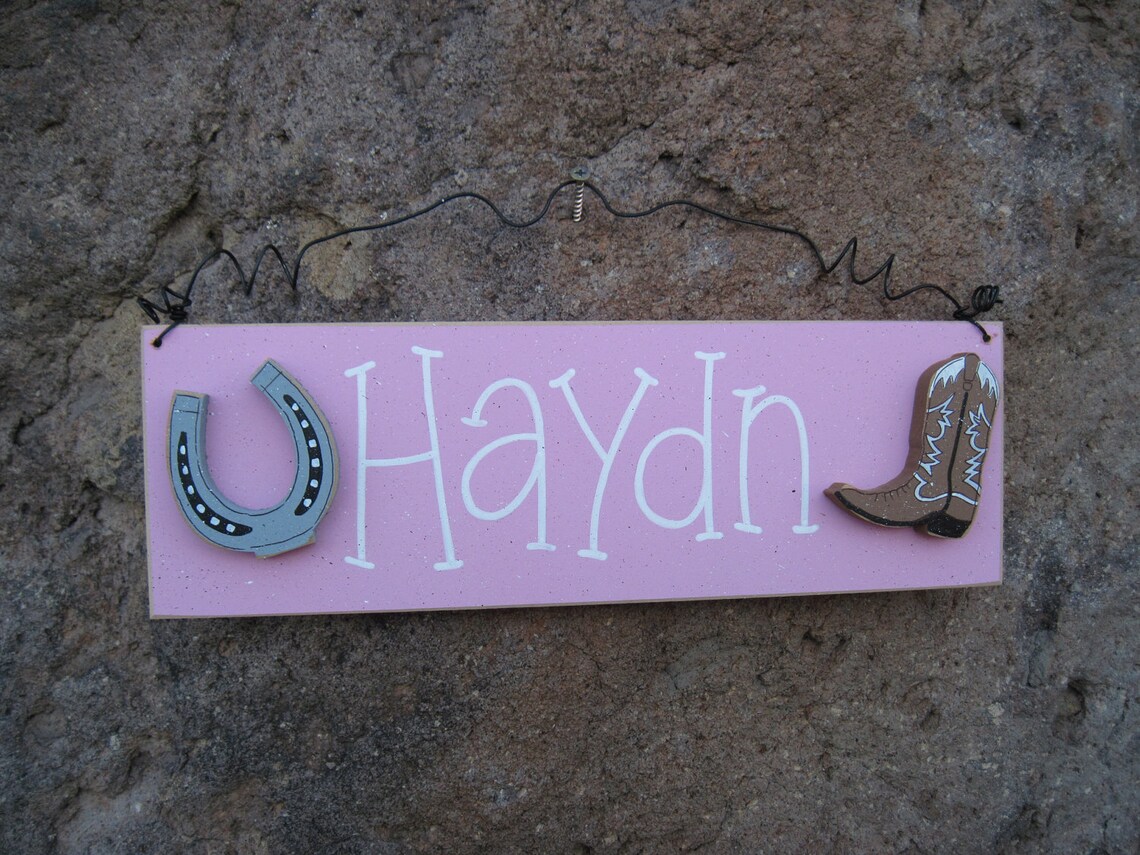 CUSTOM PERSONALIZED Name or Word SIGN for Children Home | Etsy