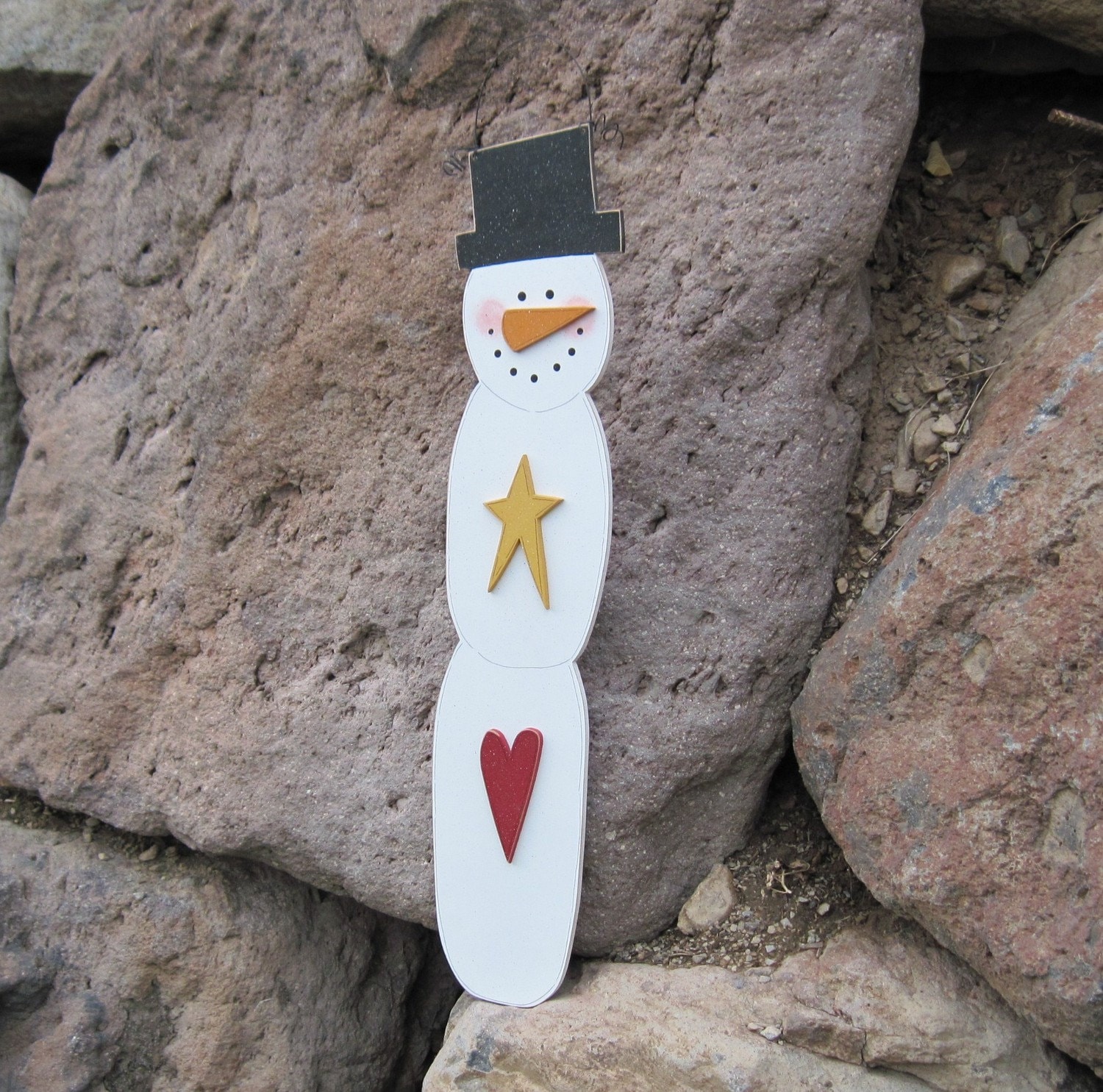 LONG HANGING SNOWMAN for winter christmas noel January | Etsy