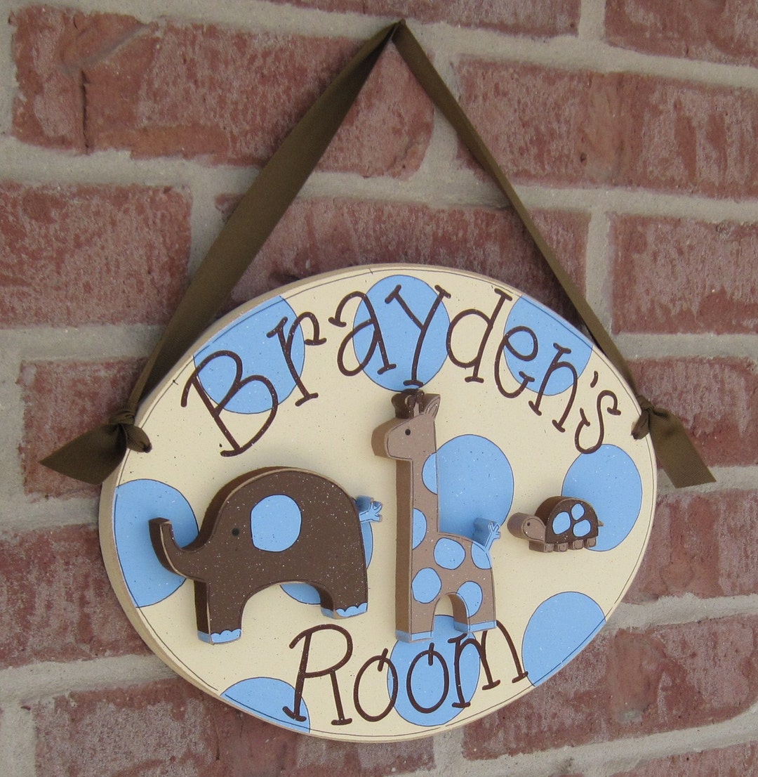 Personalized Name Sign, Hand-painted Oval Decor - Etsy