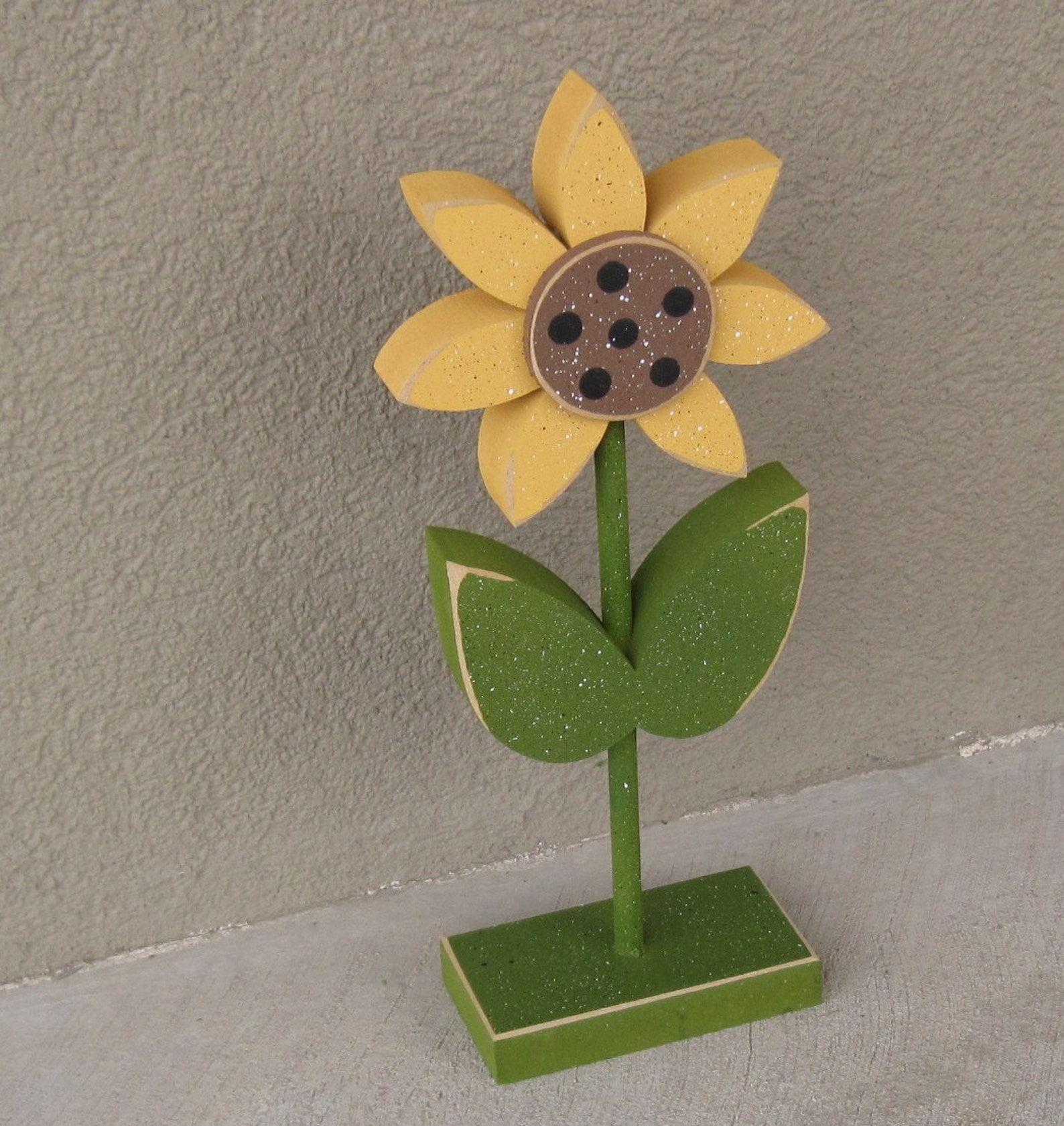 Tall Standing Sunflower Block for Spring Decor Flower Decor - Etsy