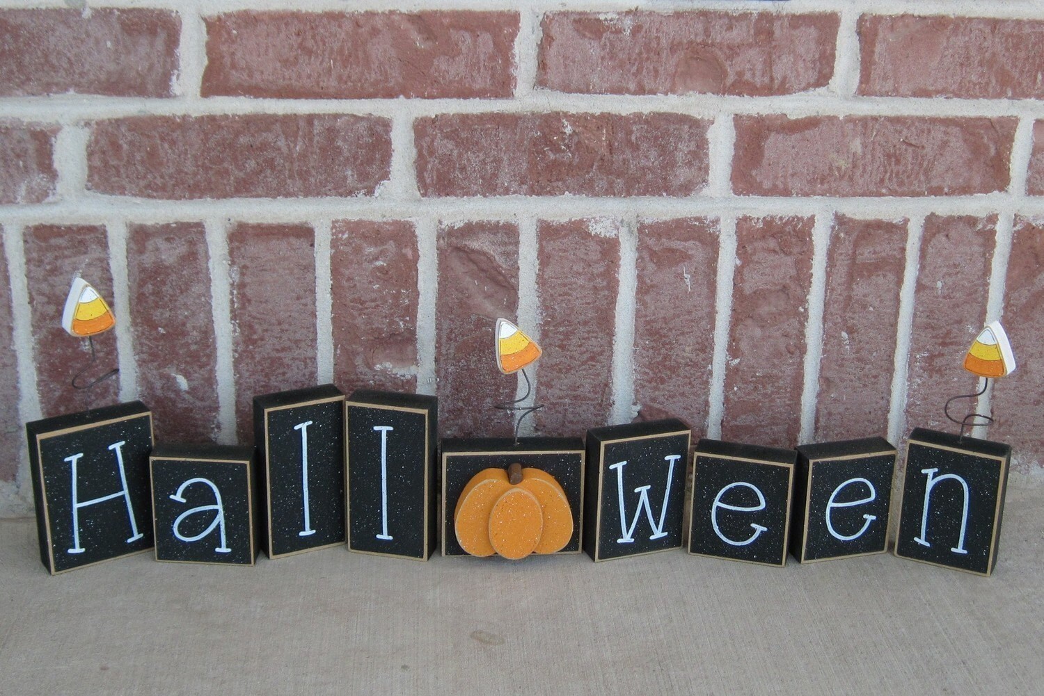 HALLOWEEN BLOCKS for Shelf, Gift, Mantle, Desk, October and Home Decor ...