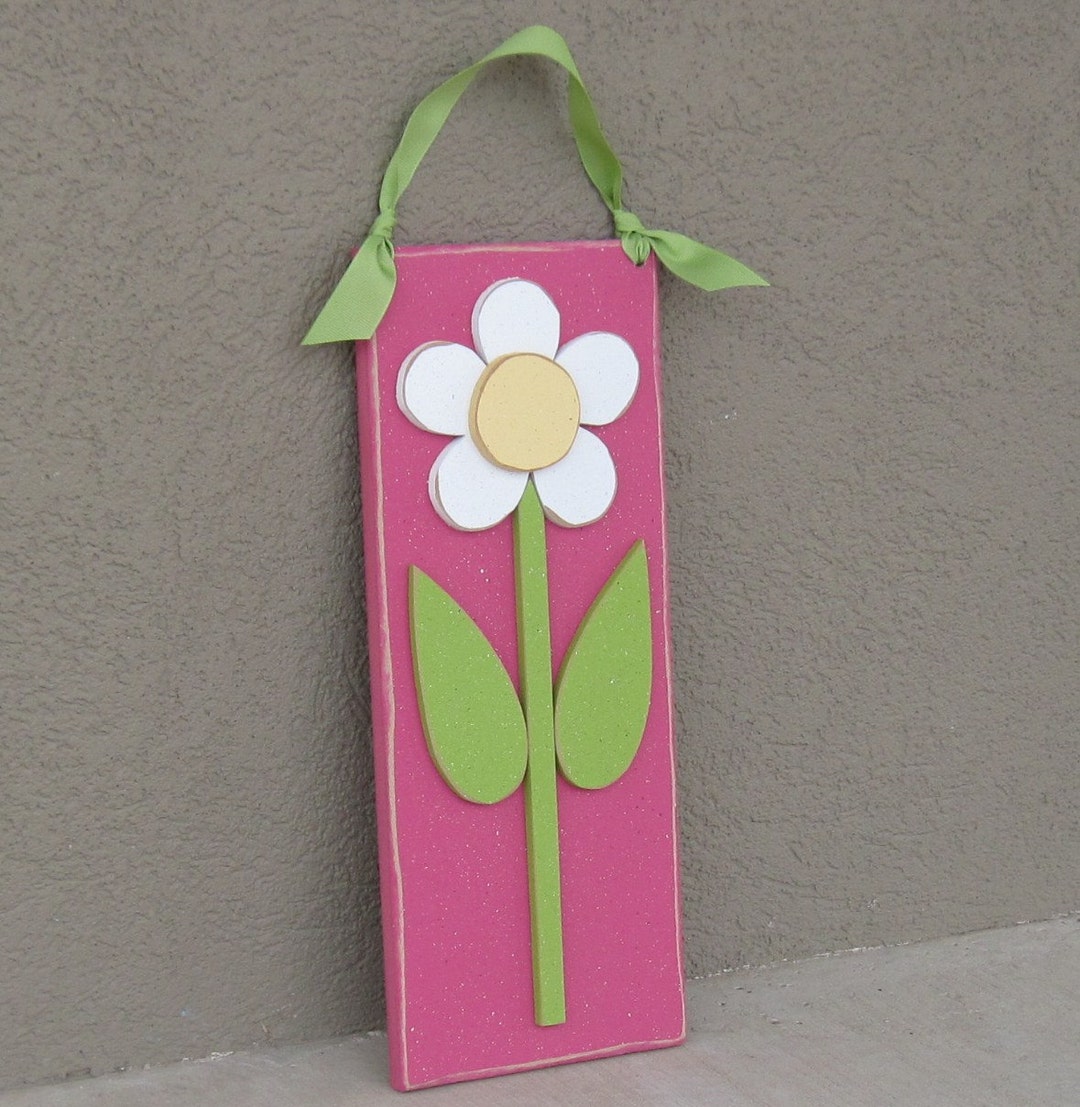 Hanging DAISY for Spring, Summer, Girl, Wall, Room and Door Decor - Etsy