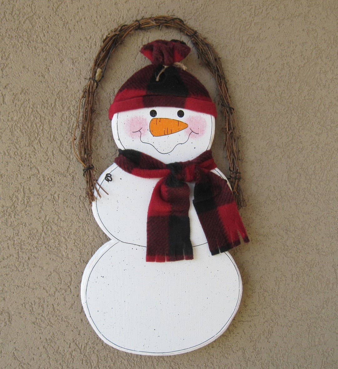 Hanging SNOWMAN for Winter, Christmas Wall and Door Hanging Decor - Etsy