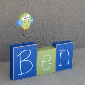 Custom Personalized NAME or WORD BLOCKS for Children, Home, Desk, Shelf ...