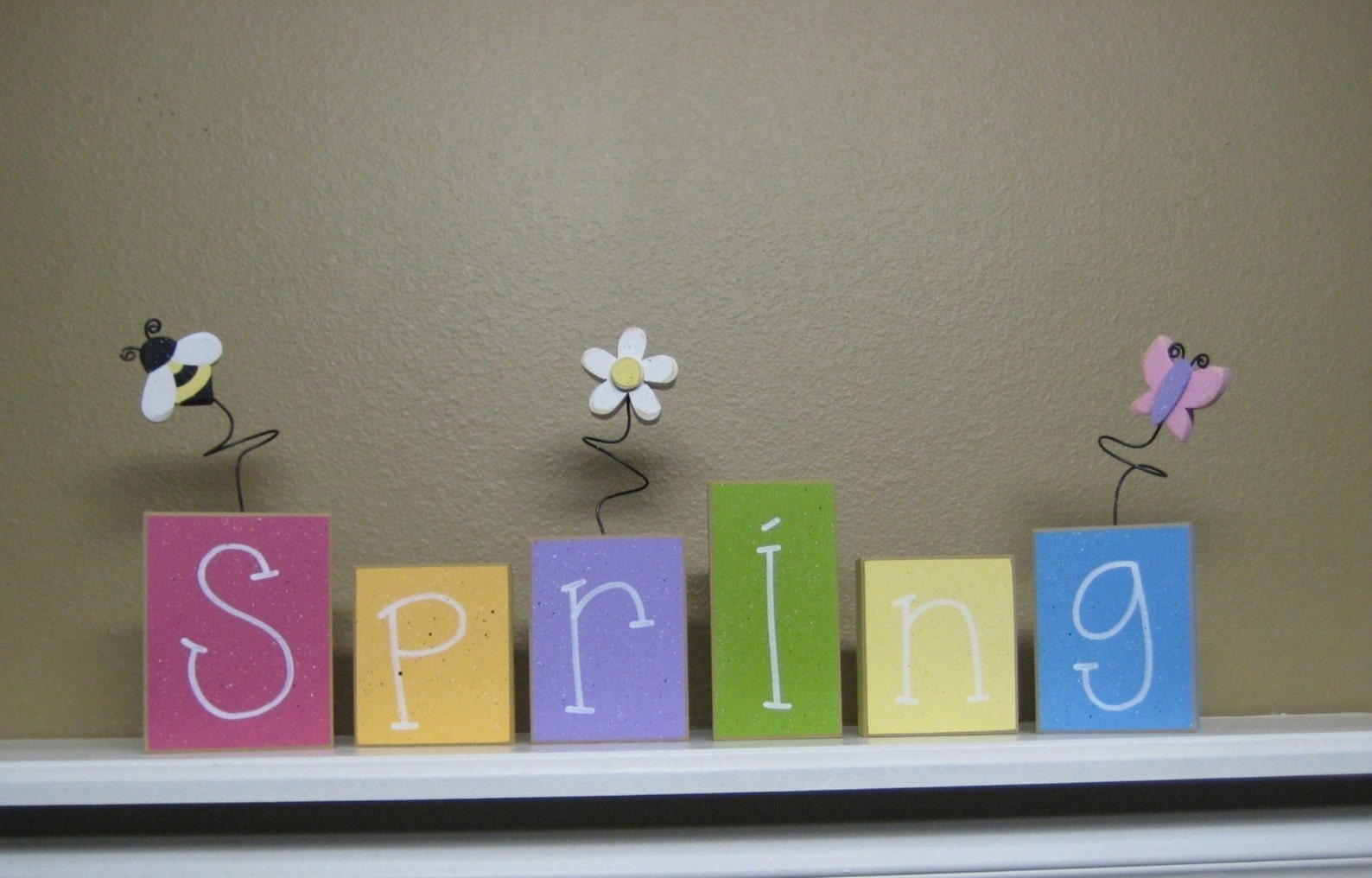 SEASON BLOCKS for Winter Spring Summer Autumn Fallshelf - Etsy Canada