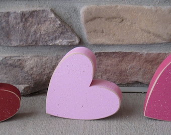 Free Standing HEARTS SET of 5 for Valentines Day and Home | Etsy
