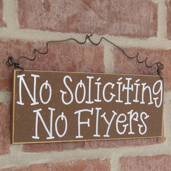 No Door Sales Sign - Etsy