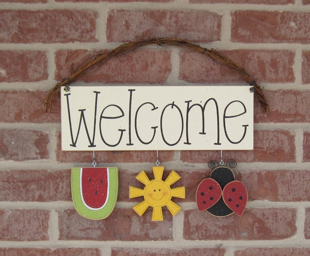 MONTHLY WELCOME SIGN (june) for Wall and Home Decor - Etsy