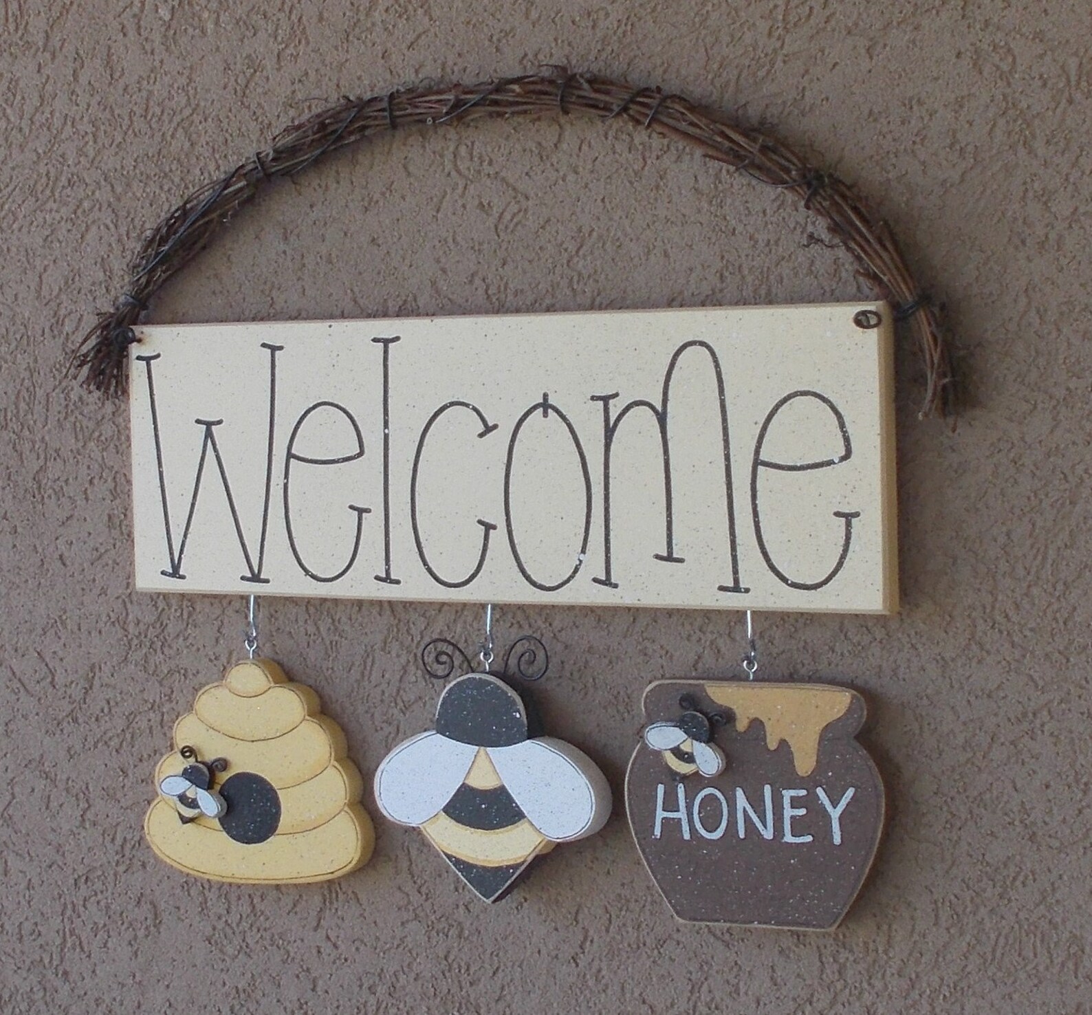 WELCOME SIGN BEE Themed for Wall and Home Decor | Etsy