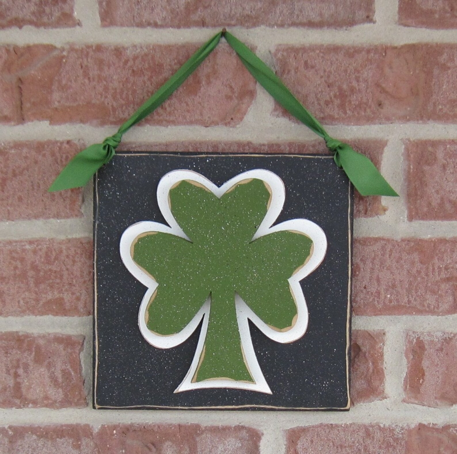 HANGING CLOVER or SHAMROCK With Ribbon for St. Patricks Day - Etsy
