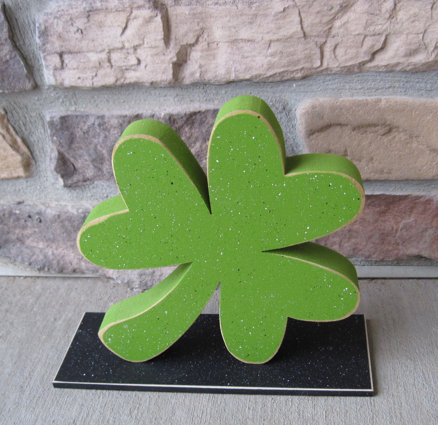 8x 8 CLOVER or SHAMROCK Block on a Stand for St. | Etsy