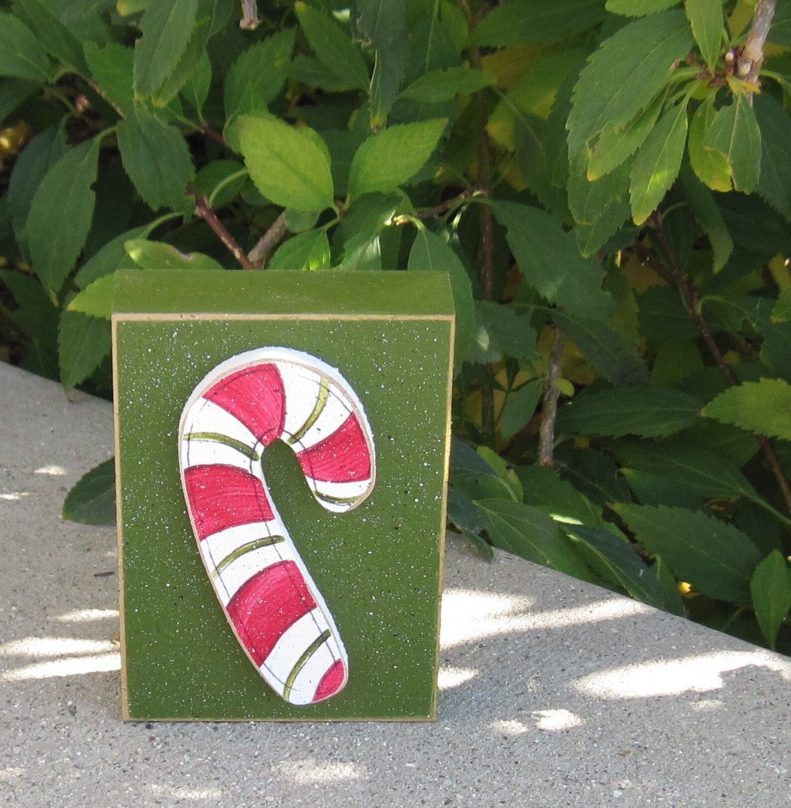 CANDY CANE BLOCK for Christmas Winter Noel Shelf Desk - Etsy
