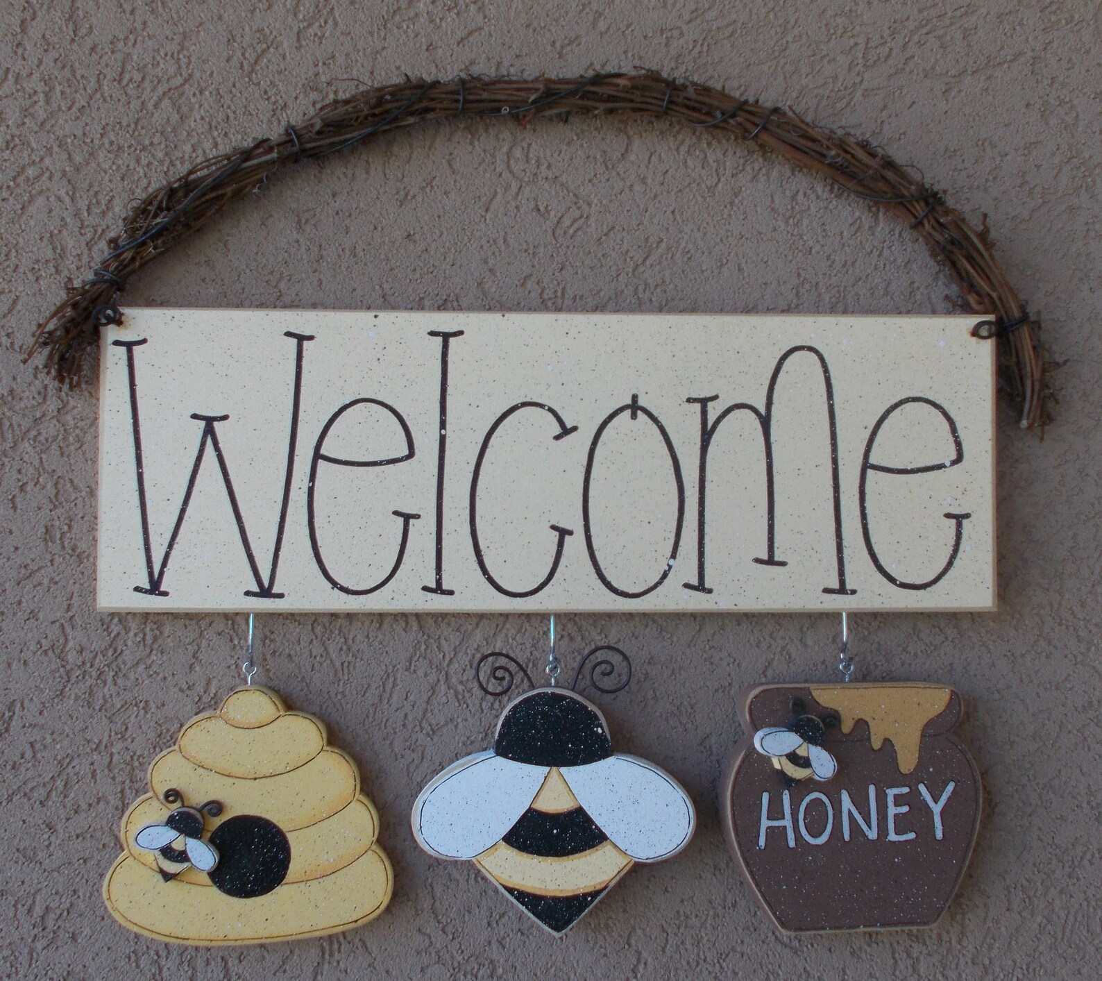 WELCOME SIGN BEE Themed for Wall and Home Decor | Etsy