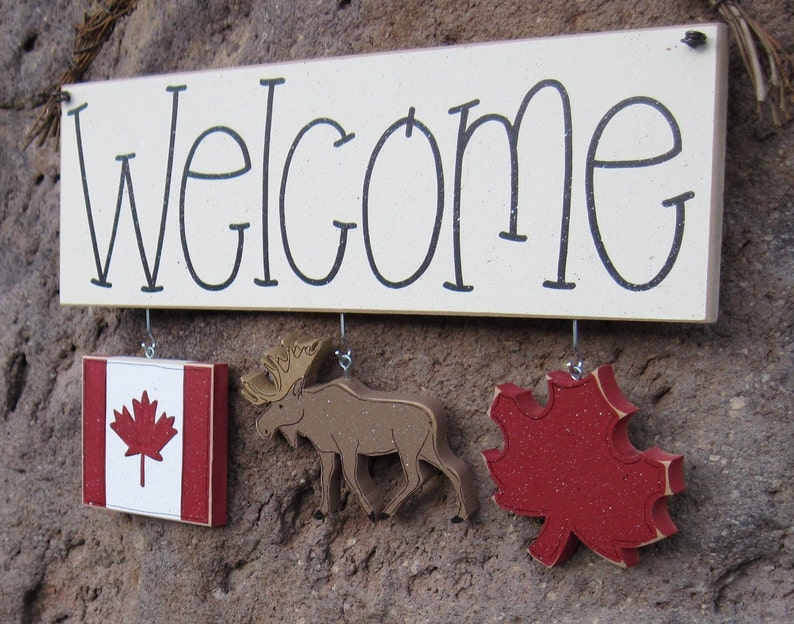 Canada Decorations WITH Welcome Sign for Wall and Home Decor - Etsy