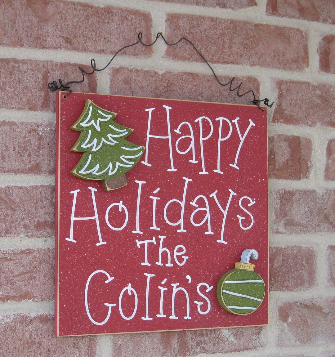 Custom Personalized Name, Family, Holiday Sign for Door, Wall, Gift - Etsy