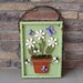 WELCOME FLOWER POT With Daisies Butterflies and Bees for Home - Etsy
