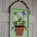 WELCOME FLOWER POT With Daisies Butterflies and Bees for Home - Etsy