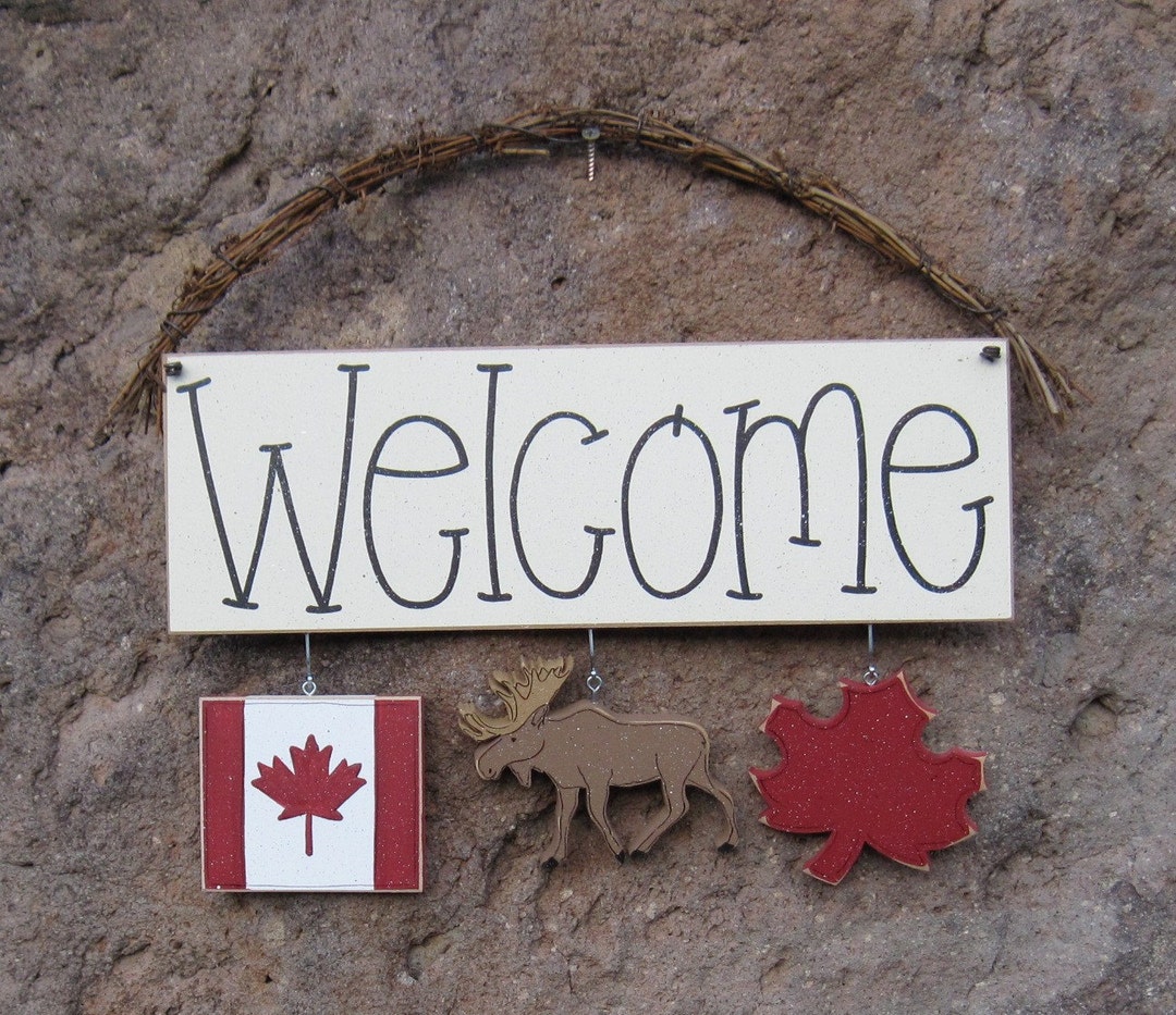 Canada Decorations WITH Welcome Sign for Wall and Home Decor - Etsy