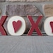 XOXO BLOCKS for Valentines Shelf Desk Mantle and Home Decor - Etsy