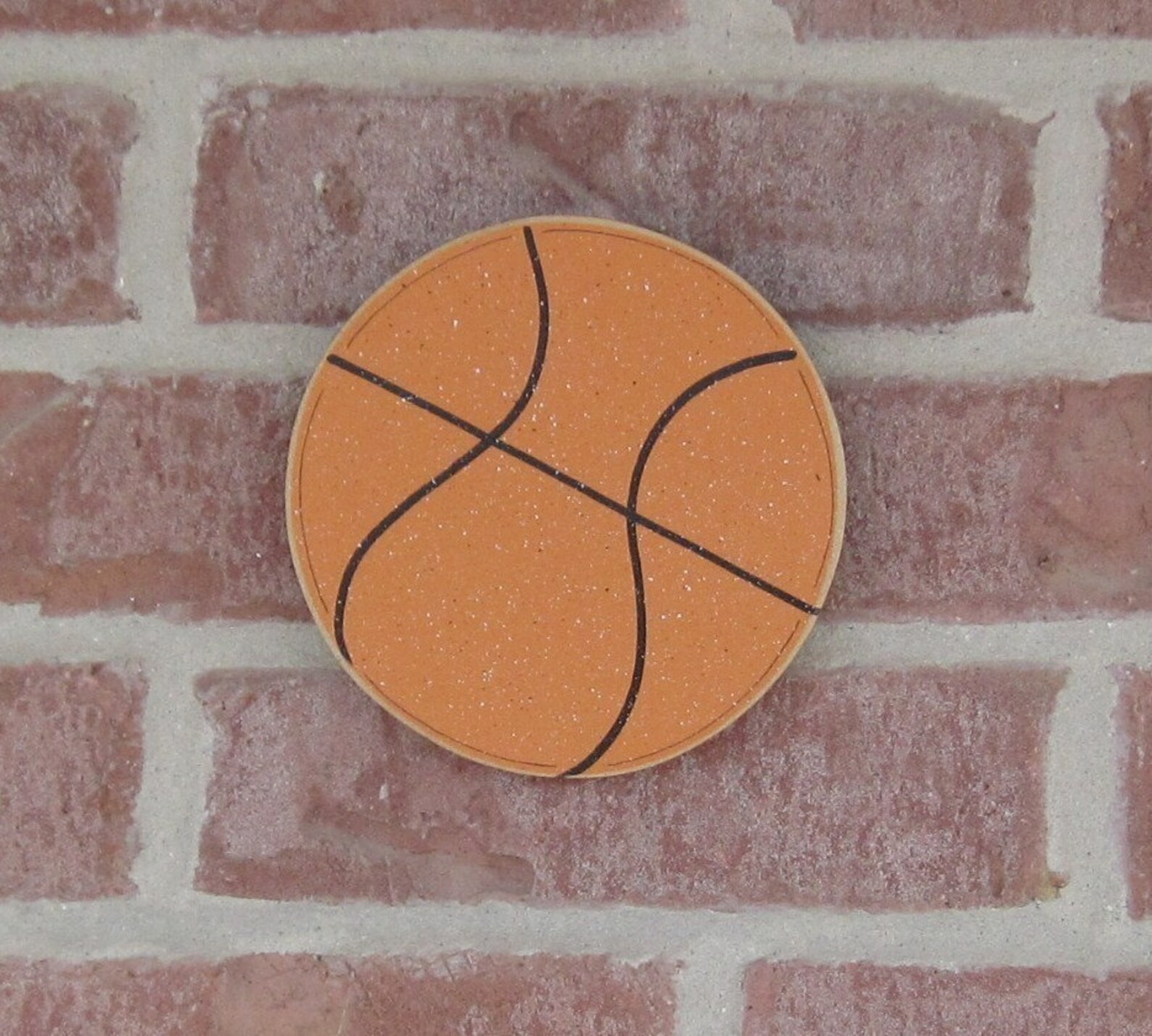 HANGING BASKETBALL for Boy, Wall, Sports Theme Room, Man Cave, and ...