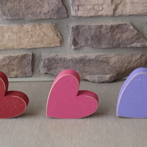 Free Standing HEARTS SET of 5 for Valentines Day and Home Decor - Etsy