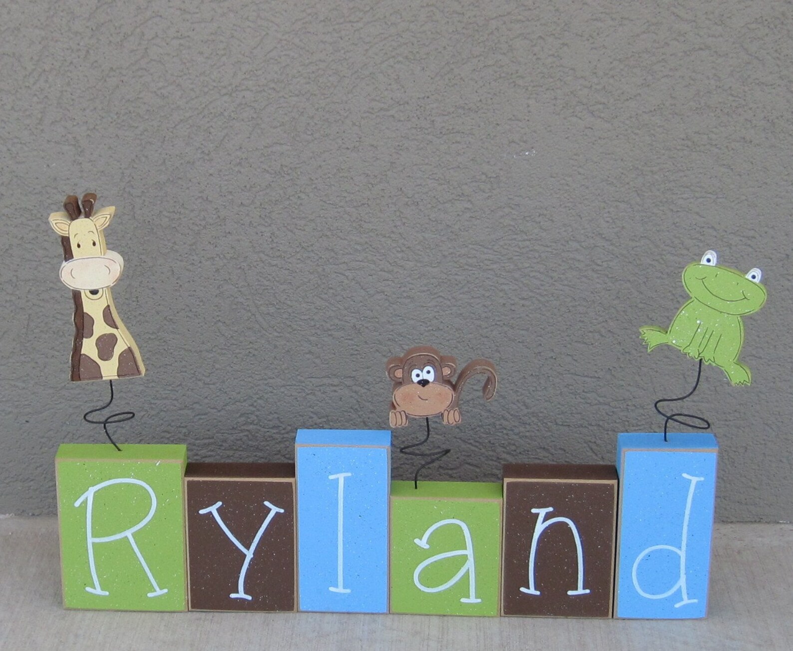 CUSTOM Name or Word BLOCKS for Children Home Desk Shelf - Etsy