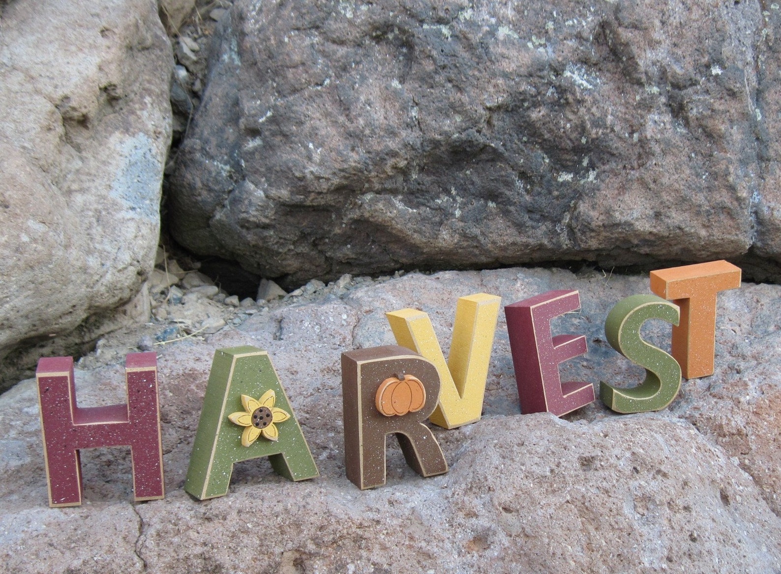 HARVEST BLOCKS for Autumn Fall Thanksgiving Shelf Gift - Etsy