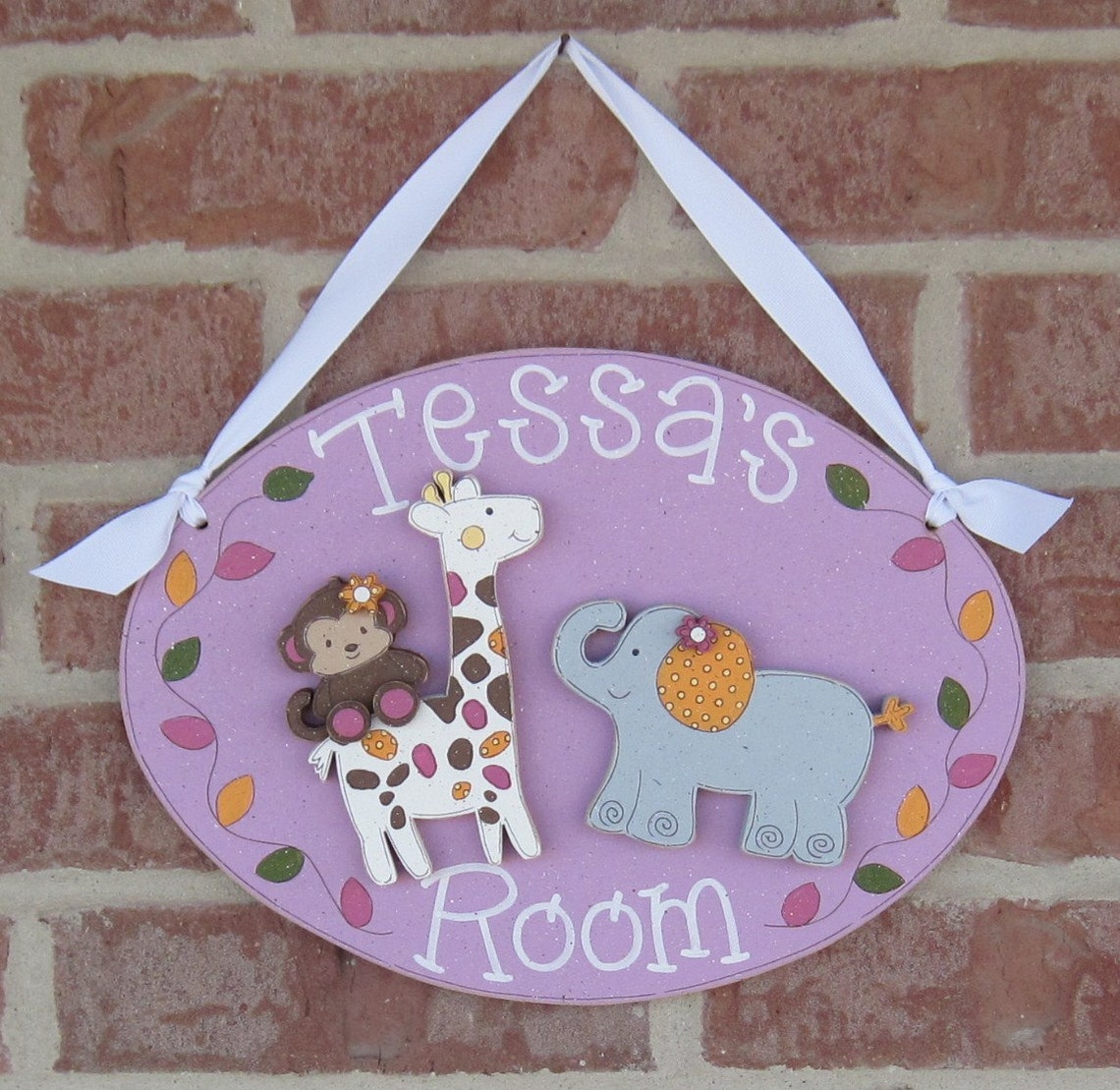 Custom Personalized Name or Word Oval Sign for Children Home - Etsy