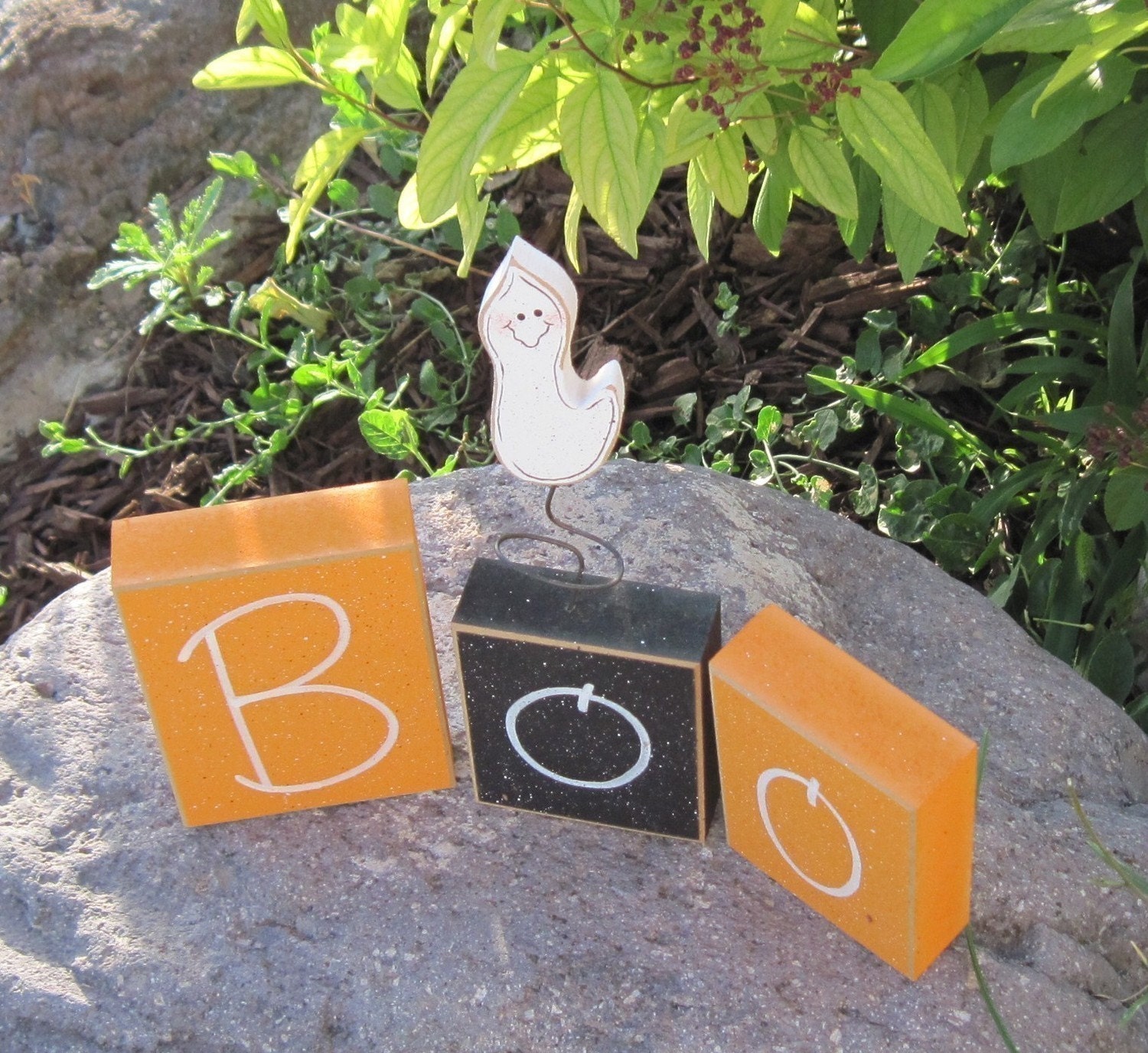 HALLOWEEN BOO BLOCKS for Home Desk Shelf Mantle Holiday - Etsy