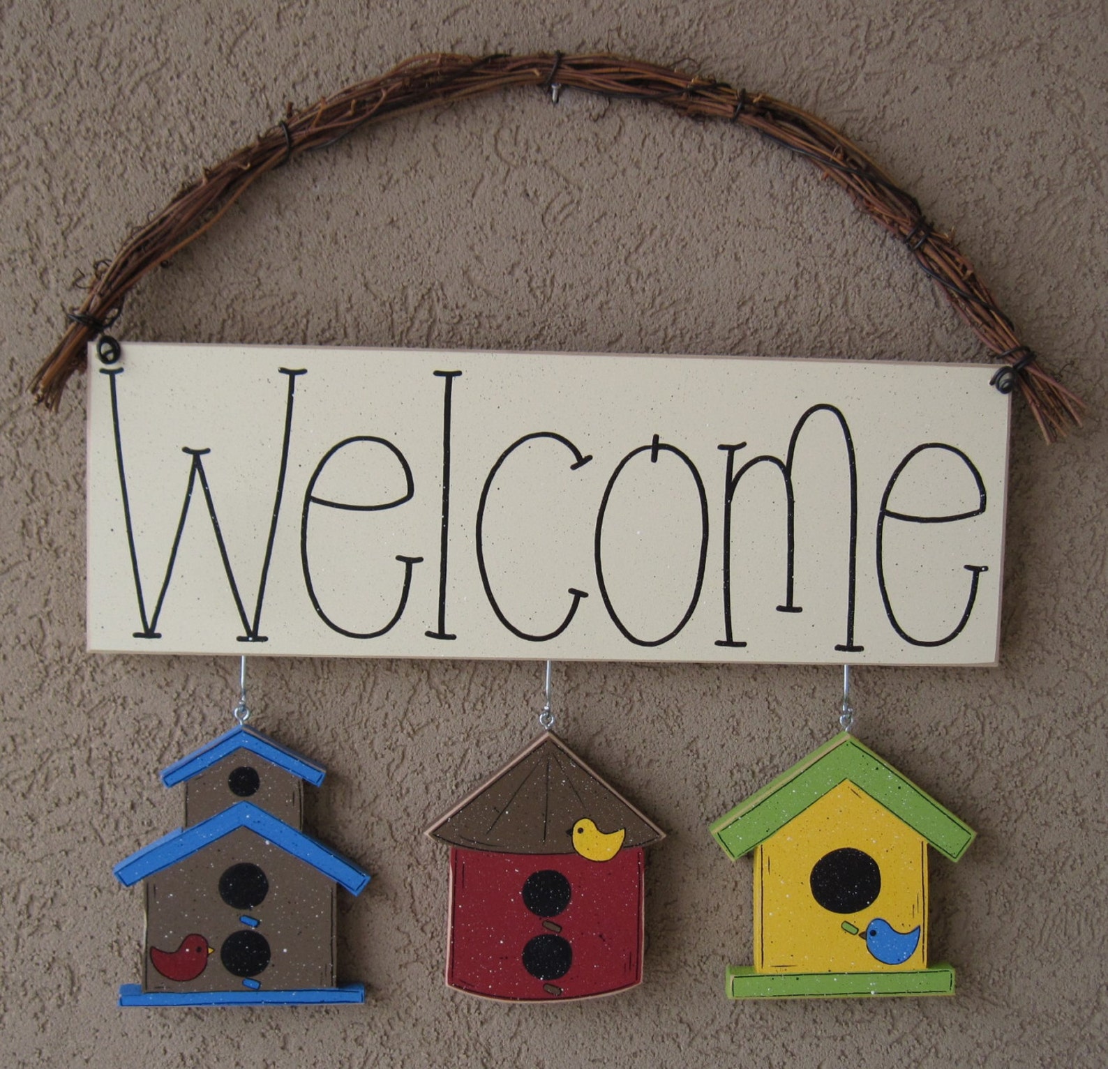 MONTHLY WELCOME Bird House Decorations no Sign Included for - Etsy