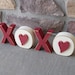 XOXO BLOCKS for Valentines Shelf Desk Mantle and Home Decor - Etsy