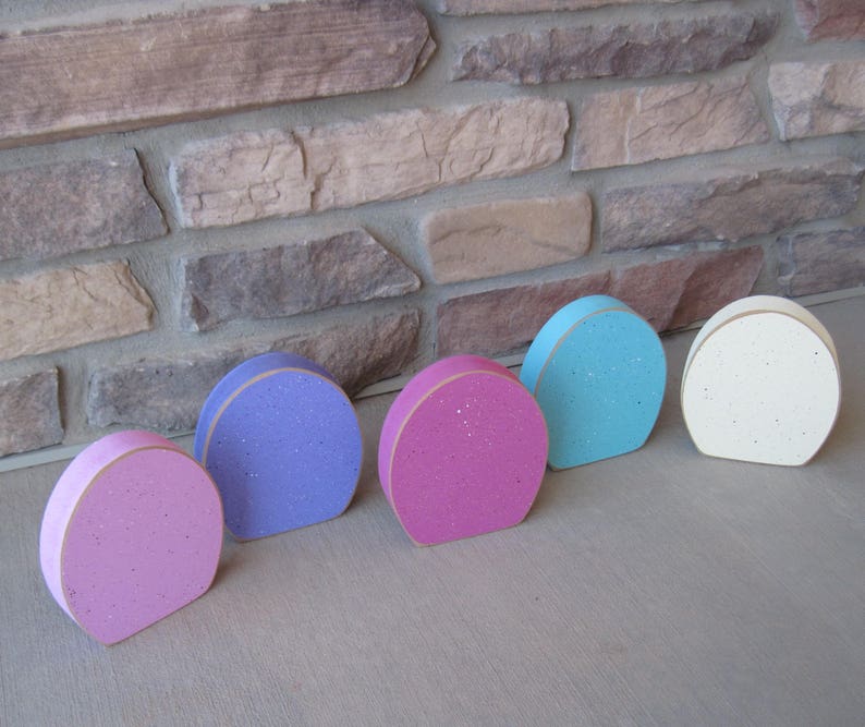 Free standing EGG SET of 5 for Easter and home decor | Etsy