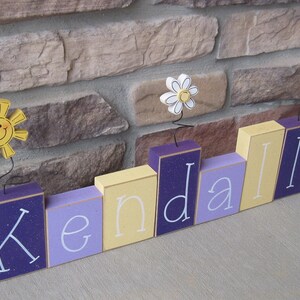 CUSTOM Name or Word BLOCKS for Children, Home, Desk, Shelf, Decor - Etsy