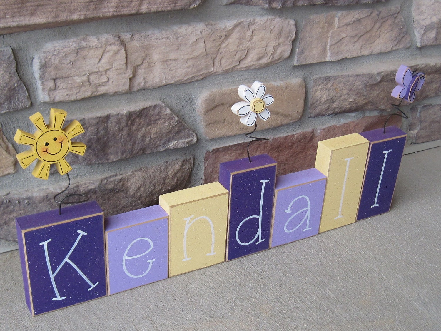 CUSTOM Name or Word BLOCKS for Children Home Desk Shelf | Etsy