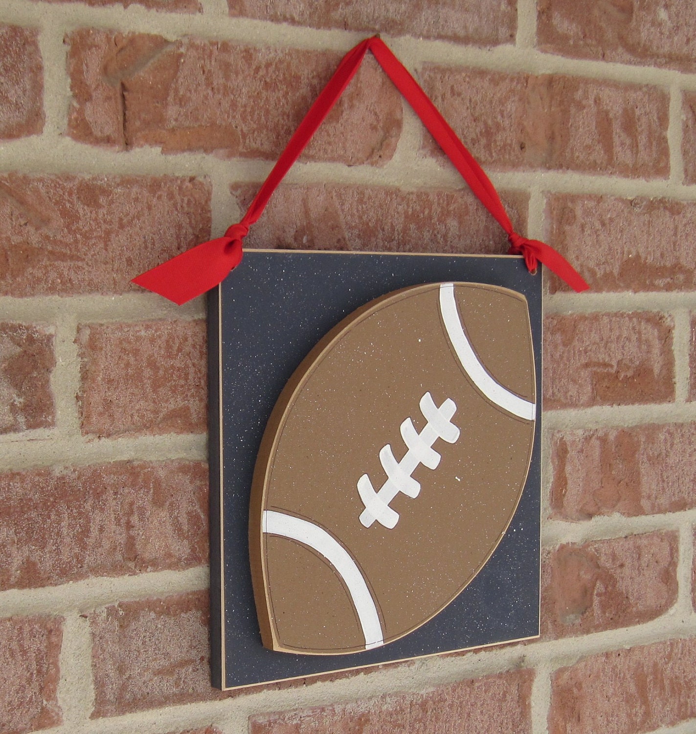 SPORTS BALL SET Large 10 Inch Hanging With Red Ribbon for Boy - Etsy