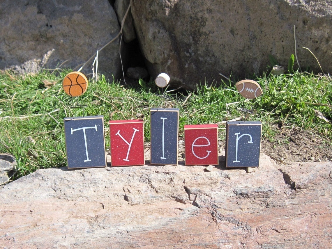Custom Personalized NAME or WORD BLOCKS for Children Home - Etsy